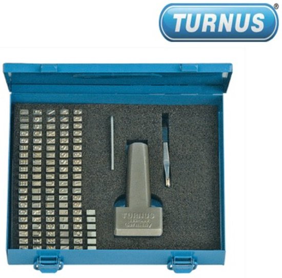 Slagletter en cijfer set 1,5mm 120-delig Turnus 333-015 | bol