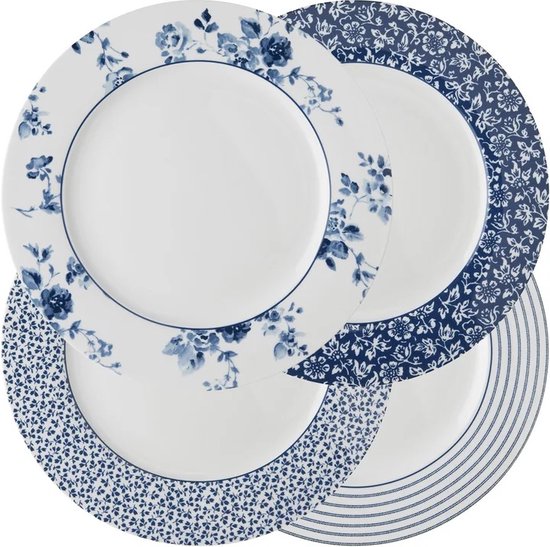 Laura Ashley Blueprint Collectables - Laura Ashley Set 4 Assiettes 26 ...