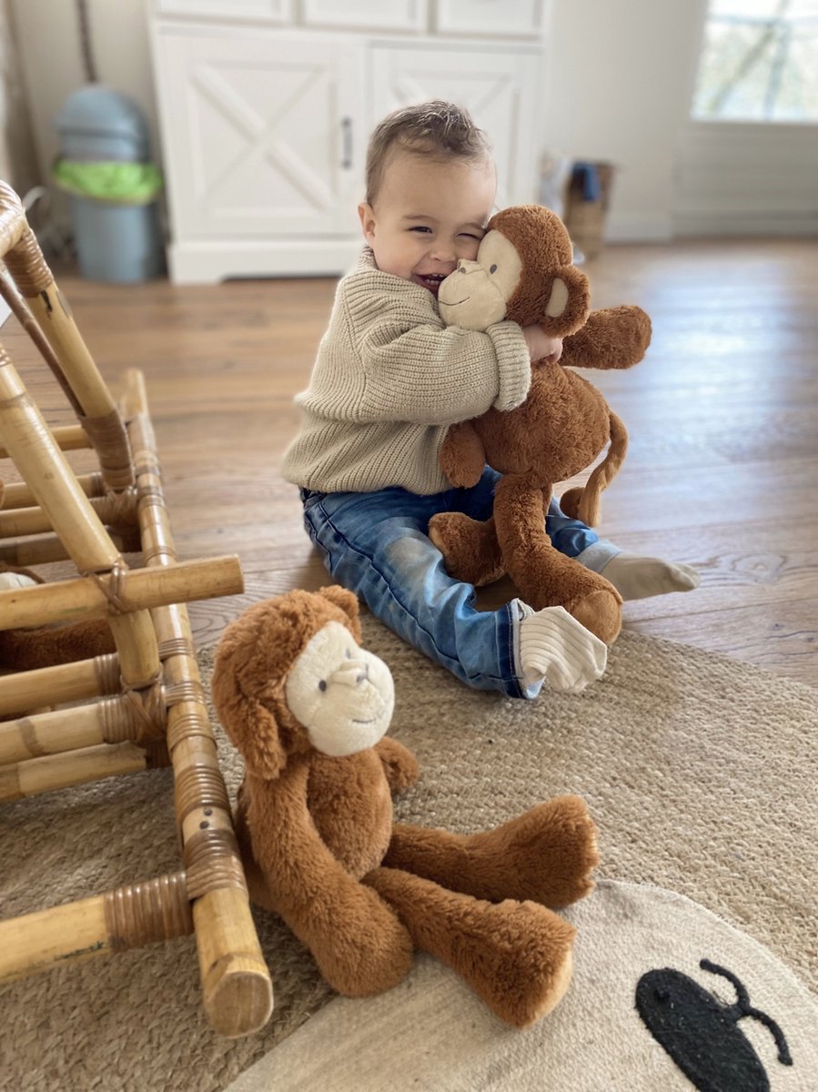 Happy Horse Aap Micha Knuffel 28cm - Bruin - Baby knuffel | bol