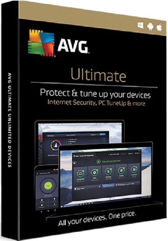 AVG ULTIMATE 2022 10 PC 2 Jaar | AntiVirus, Tuneup, VPN | PC, Mac ...