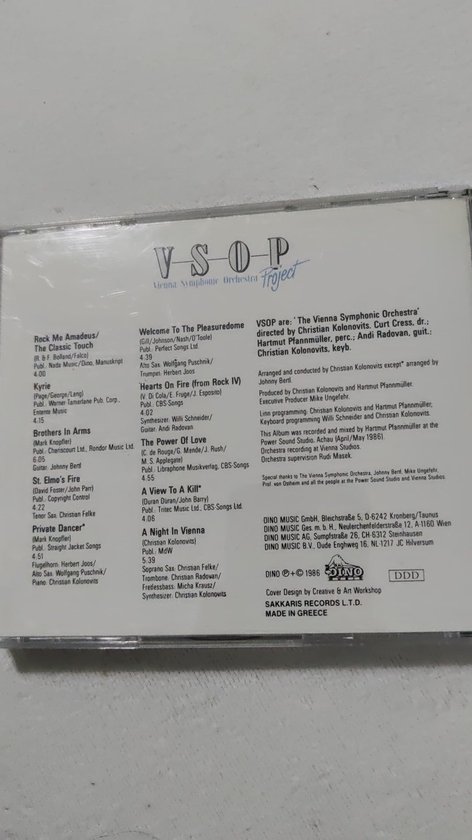 Vienna Symphonic Orcestra Project – The Very Best Of VSOP - The ...