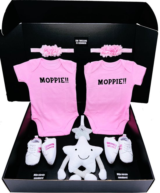 Tweeling kraamcadeau - twins present - tweeling romper - kan ook ...