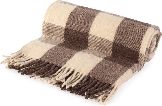 Wollen plaid Jacob (tweed tartan) - warm - zacht - uniek - cadeau | bol