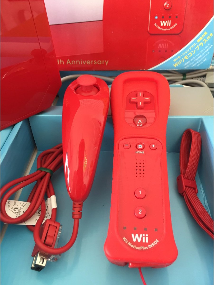 Nintendo Wii Console Rood (Mario 25th Anniversary) inclusief 2 ...