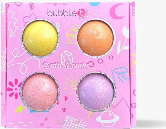 Bubble T Mixed Fruits Bath Bomb Fizzer Gift Set ( 4 x 150g) | bol