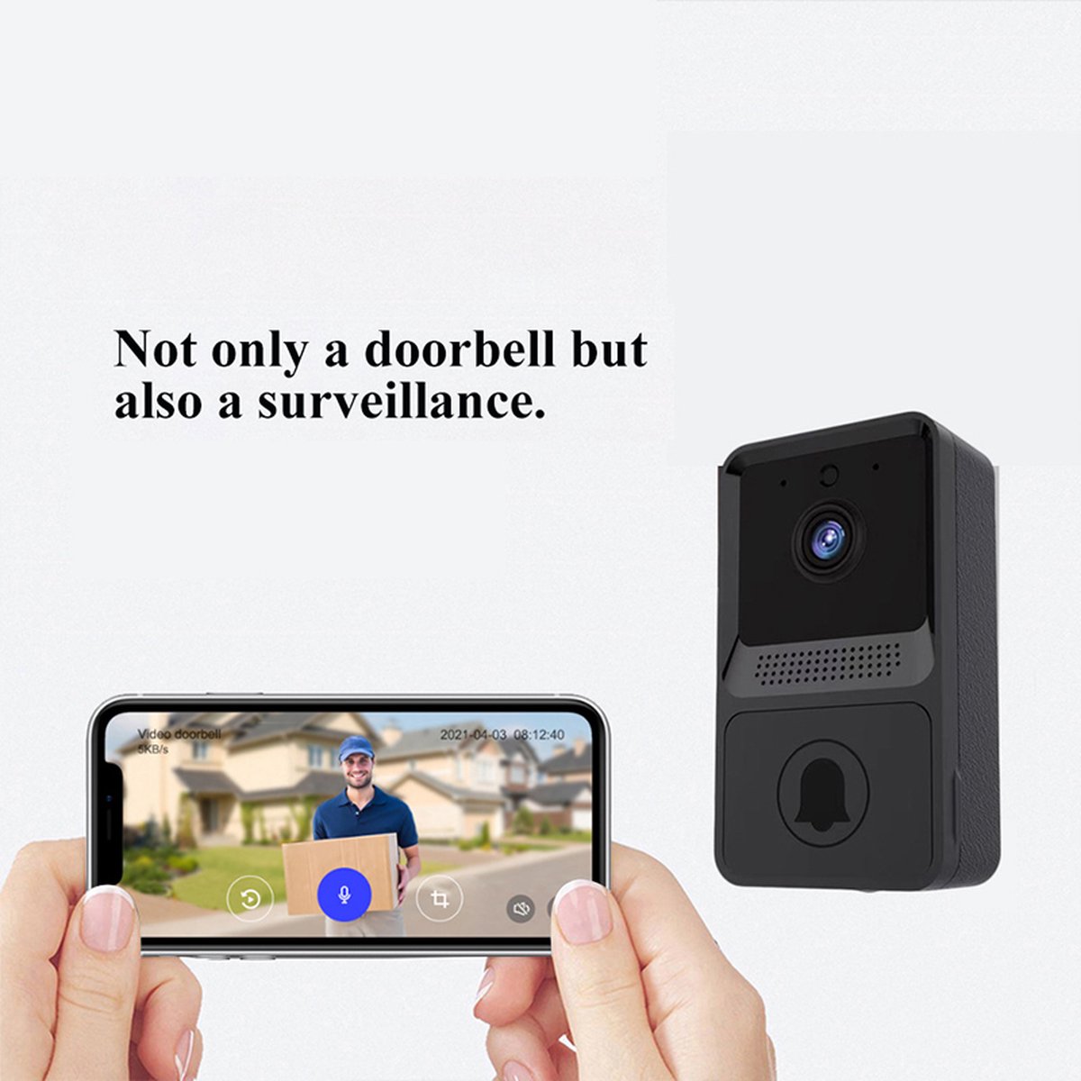 Video Deurbel - Draadloze Deurbel - Camera - Deurbelsets - Deurbel met ...