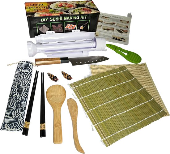 Sushi Making Kit DIY Deluxe - zelf Sushi maken met Sushi Bazooka Set ...