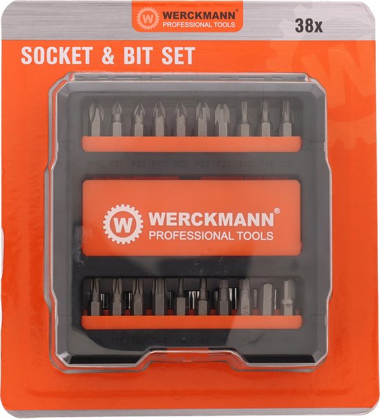 38 delig bit set met schroevendraaier | bol