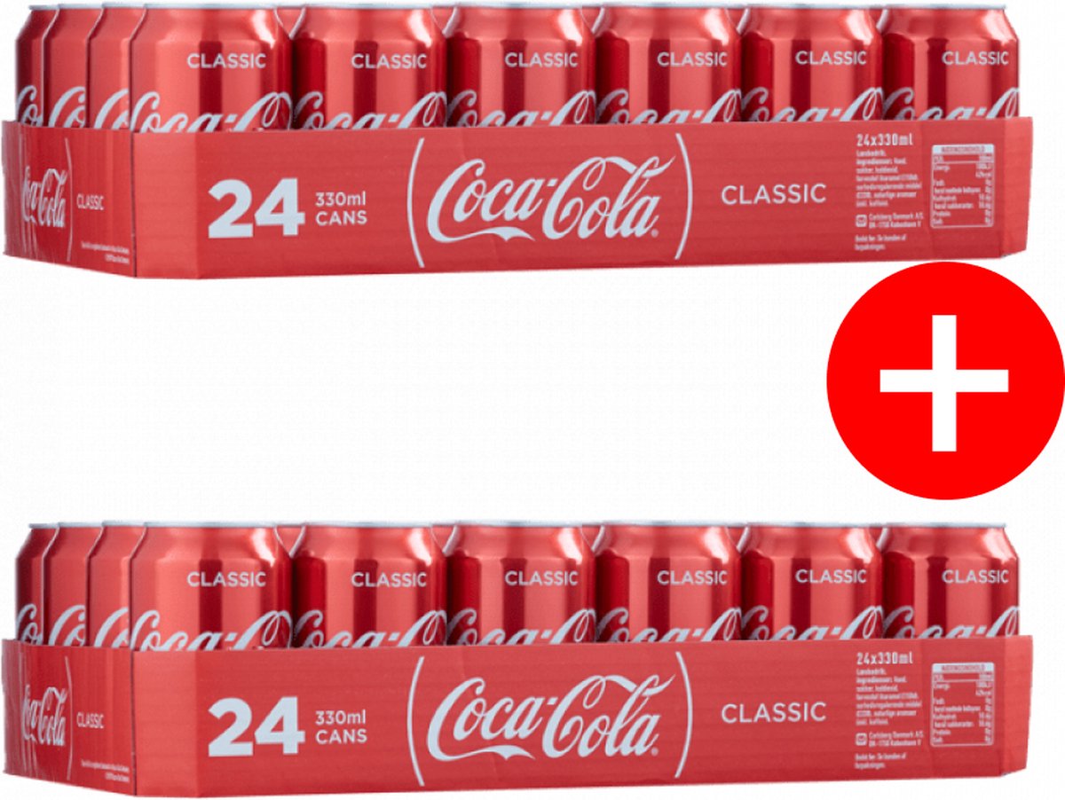 Coca Cola Blikjes 33 cl VOORDEEL PACK 2x Tray 48x Blikjes! EU | bol.com