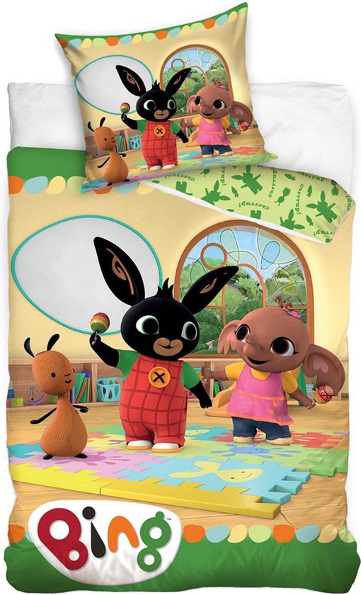 Bing Dekbedovertrek Playing Inside 140 X 200 Cm - 70 X 80 Cm - Katoen ...