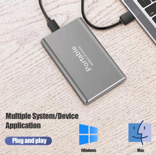 Externe SSD 8TB USB 3.1 Externe SSD Harde Schijf | bol.com