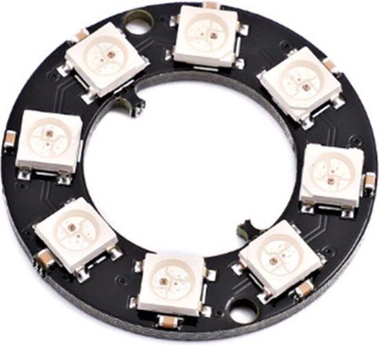 LED NeoPixel Ring 32mm - 8x WS2812 5050 RGB LEDs met drivers | bol.com