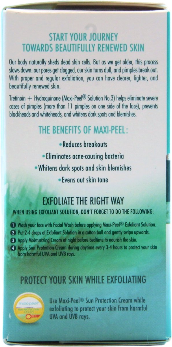 Maxi-Peel Tretinoin hydroquinone exfoliant solution | bol.com