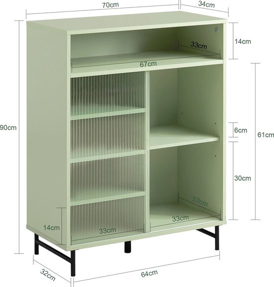 Mara Schoenenkast - Dressoir - Gangkast - Opbergkast - Bijzetkast ...