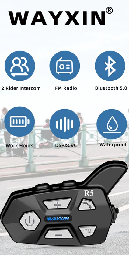 WAYXIN - Intercom motor - Intercom helm - Headset - Communicatie ...