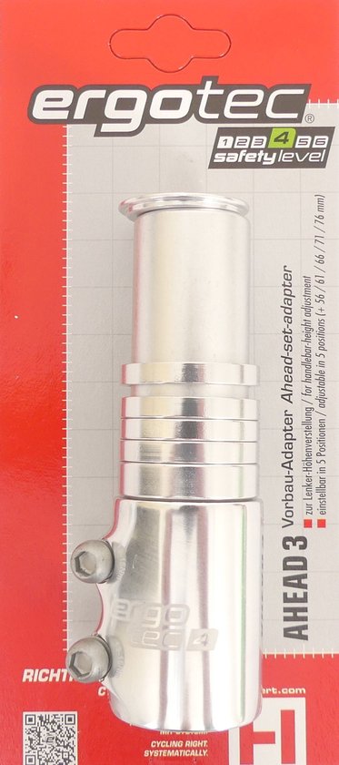 Ergotec Hoogte Adapter Ahead 2 28.6 / 120 / 28.6 Mm Zilver | bol.com