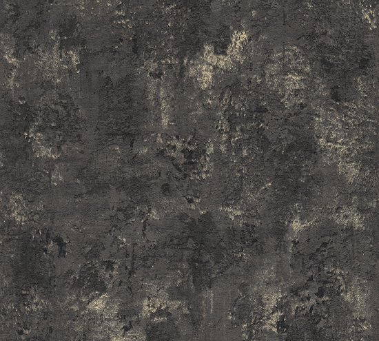 BETONLOOK BEHANG | Industrieel - zwart goud - A.S. Création The Bos | bol