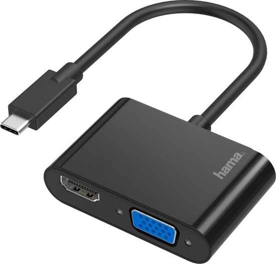 Hama Video-adapter, 2in1, USB-C-stekker - VGA & HDMI™-aansluiting ...