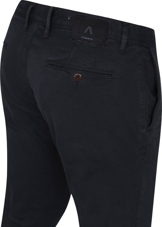 Alberto Rob Stretch Chino Donkerblauw - Maat W 32 - L 30 - Heren | bol