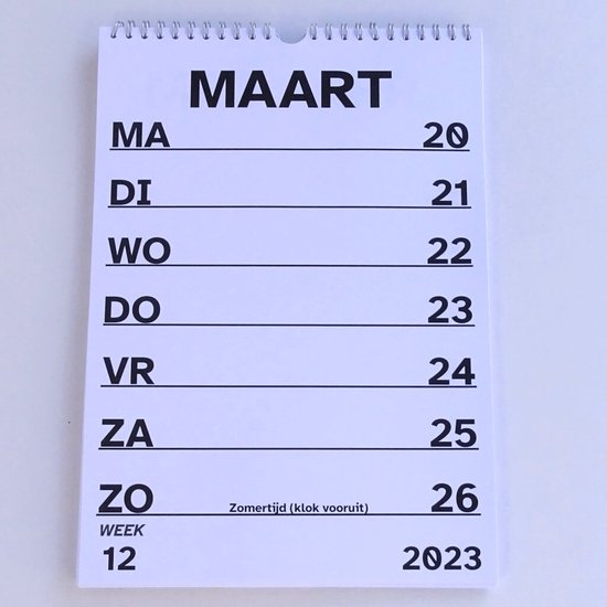Grootletter kalender Tom 2025 | bol