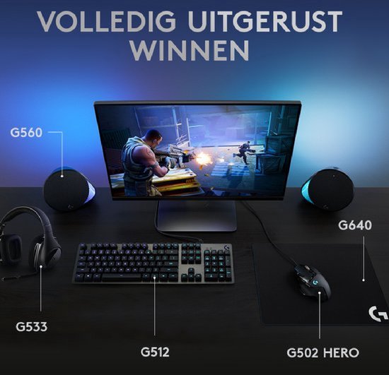 Logitech G512 - Mechanisch Gaming Toetsenbord - US Layout | bol.com