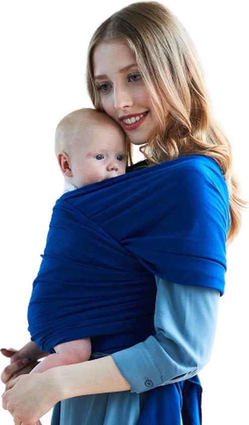 Baby Mama Draagdoek Donker Blauw - Biologisch Katoen - Ergonomisch ...