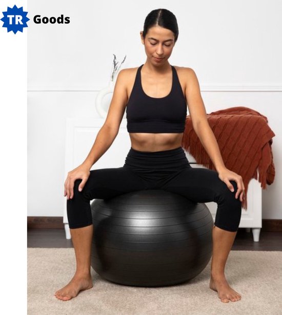 T.R. Goods Fitnessbal - Gymball - 65cm - Swiss ball - inclusief Pomp | bol