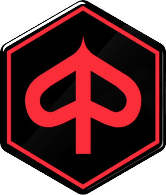 Piaggio Zip Logo Rood - Piaggio Zip Accessoires - Embleem | bol.com