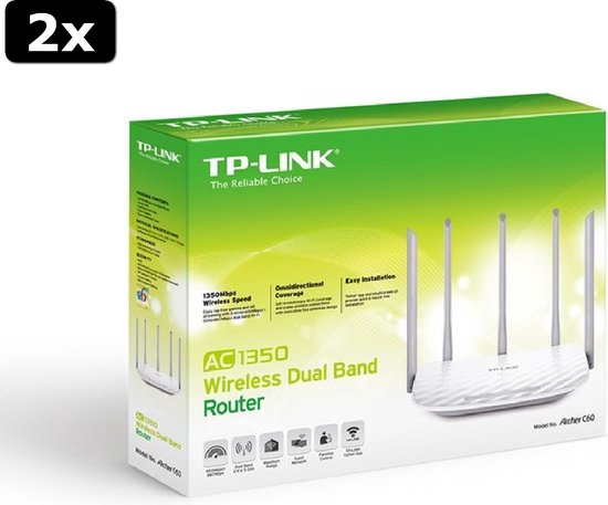 2x TP-Link Archer C60 - Modem Router | bol.com