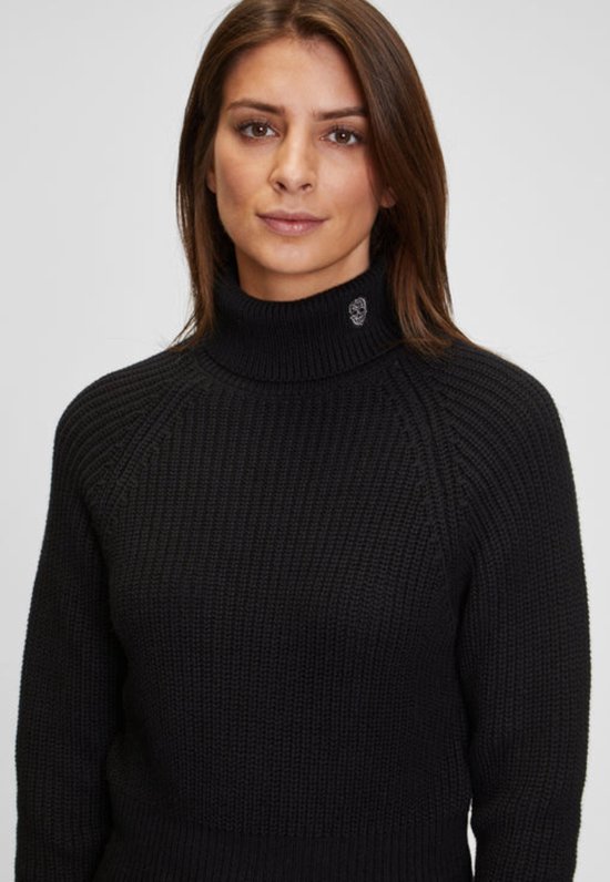 Black And Gold rolkraag dames MANIU zwart M | bol.com