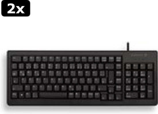 2x CHERRY G84-5200 XS Complete Keyboard - Toetsenbord - PS/2, USB ...