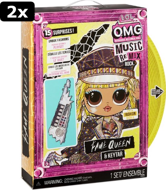 2x L.O.L. Surprise! OMG Remix Rock Fame Queen - Modepop | bol
