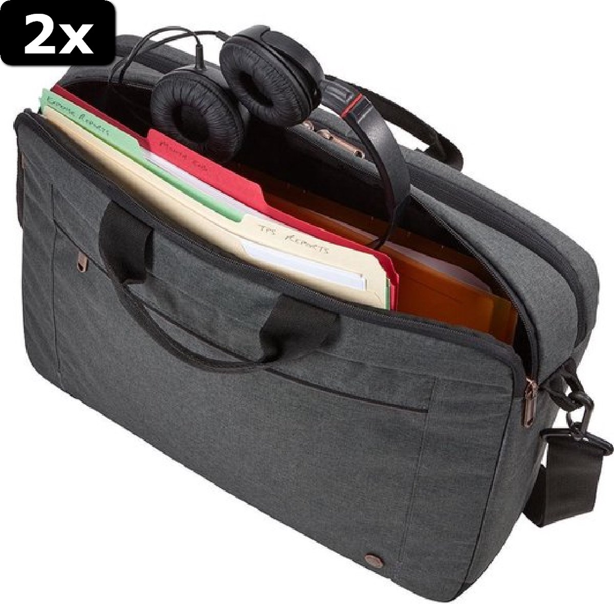 2x Case Logic Era - Hybride Laptoptas / Rugzak 15 inch - Zwart | bol.com