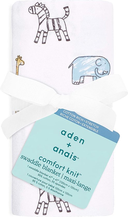 aden + anais™ Grote comfort knit™ inbakerdoek jungle jammin, 120 x 120 ...