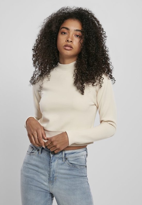 Urban Classics Sweater/trui -M- Interlock Short Turtleneck Creme | bol.com