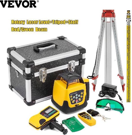 Zelfnivellerende Laser - Roterende Bouw Laser - Waterpas Laser SET ...