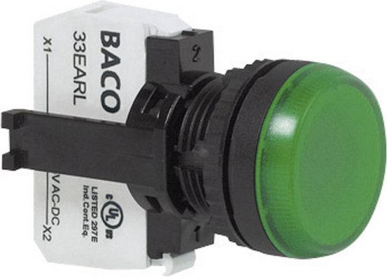 BACO L20SE40L Signaallamp Met LED-element Geel 24 V/DC, 24 V/AC 1 stuk ...
