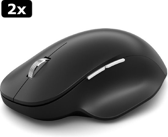 2x Microsoft Bluetooth Ergonomic Mouse - Rechtshandig - Zwart | bol.com