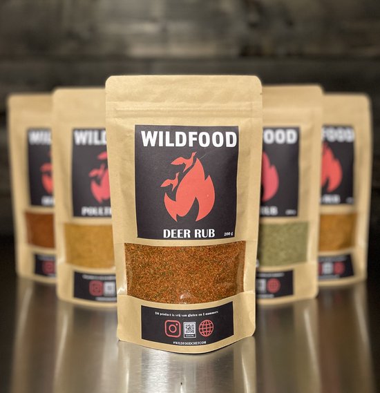 Wild Food - Dry (BBQ) Rub - DEER - Barbecue rub - Kruiden & Specerijen ...
