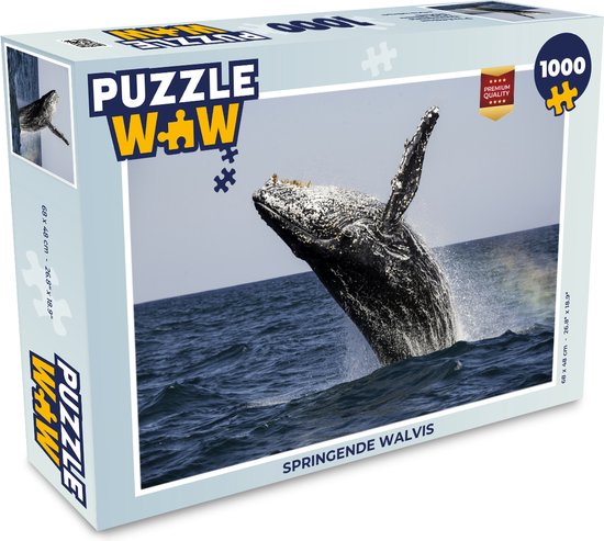Puzzel Springende walvis - Legpuzzel - Puzzel 1000 stukjes volwassenen ...