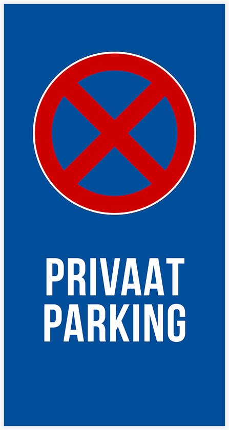 Pictogram/ bord | "Privaat parking" | 20 x 40 cm | Privé parking | Niet ...