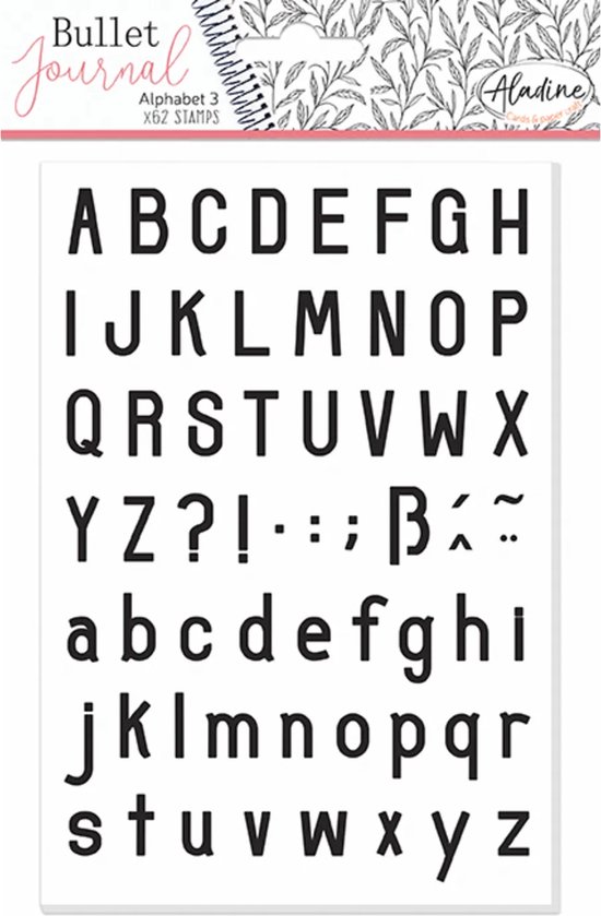Stamp Bullet Journal Alphabet 3 | bol.com