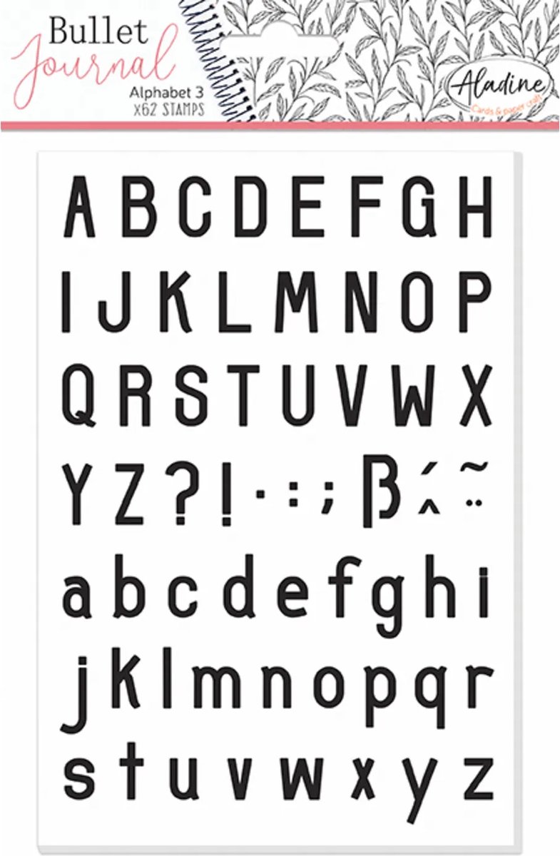 Stamp Bullet Journal Alphabet 3 | bol.com