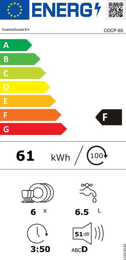 Essential Goods Mini Vaatwasser - Camping Vaatwasser - Vrijstaande ...