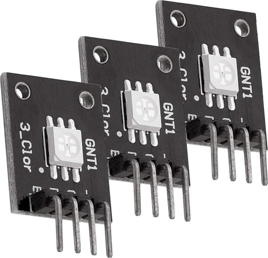 AZDelivery 3 x KY-009 RGB LED SMD Module Sensor compatibel met Arduino ...