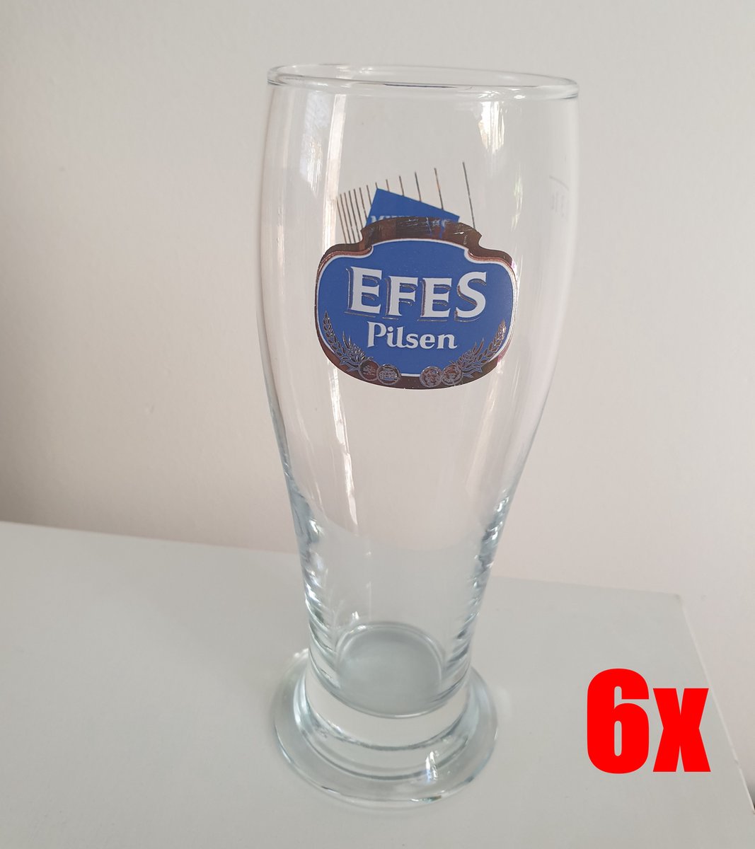 Paşabahçe Efes Pilsen Premium Bier Glas 31 cl - 6x | bol.com