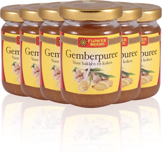 Flowerbrand® | 6 x 100 gram Gemberpuree | Aziatisch koken | Oosterse ...