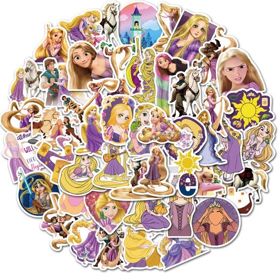 Rapunzel Stickers - Disney Princess - Stickers Kinderen - set 50 stuks ...