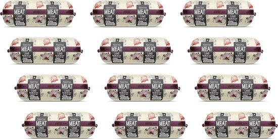 Natural Fresh Meat All Breeds Dog Worst Lam - Hondenvoer - 12 x 600 g | bol