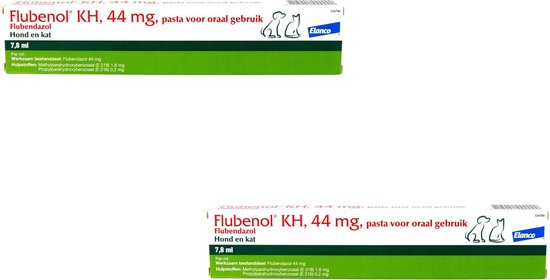 Flubenol Ontwormingspasta Hond Kat - Anti wormenmiddel - 2 x 7.5 ml | bol